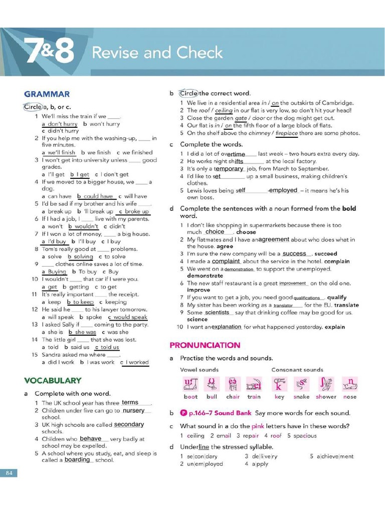 Revise and Check 7&8 | PDF