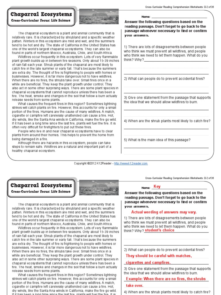 Gr4 Wk3 Chaparral Ecosystems | PDF | Wildfire | Natural Environment