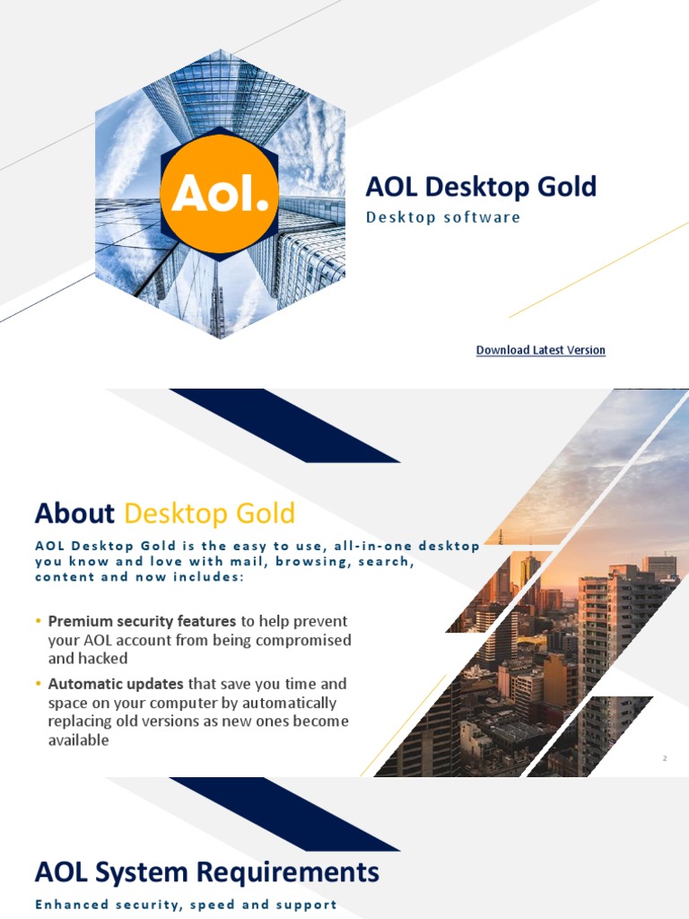 AOL Desktop Gold | PDF | Aol | Desktop Computer