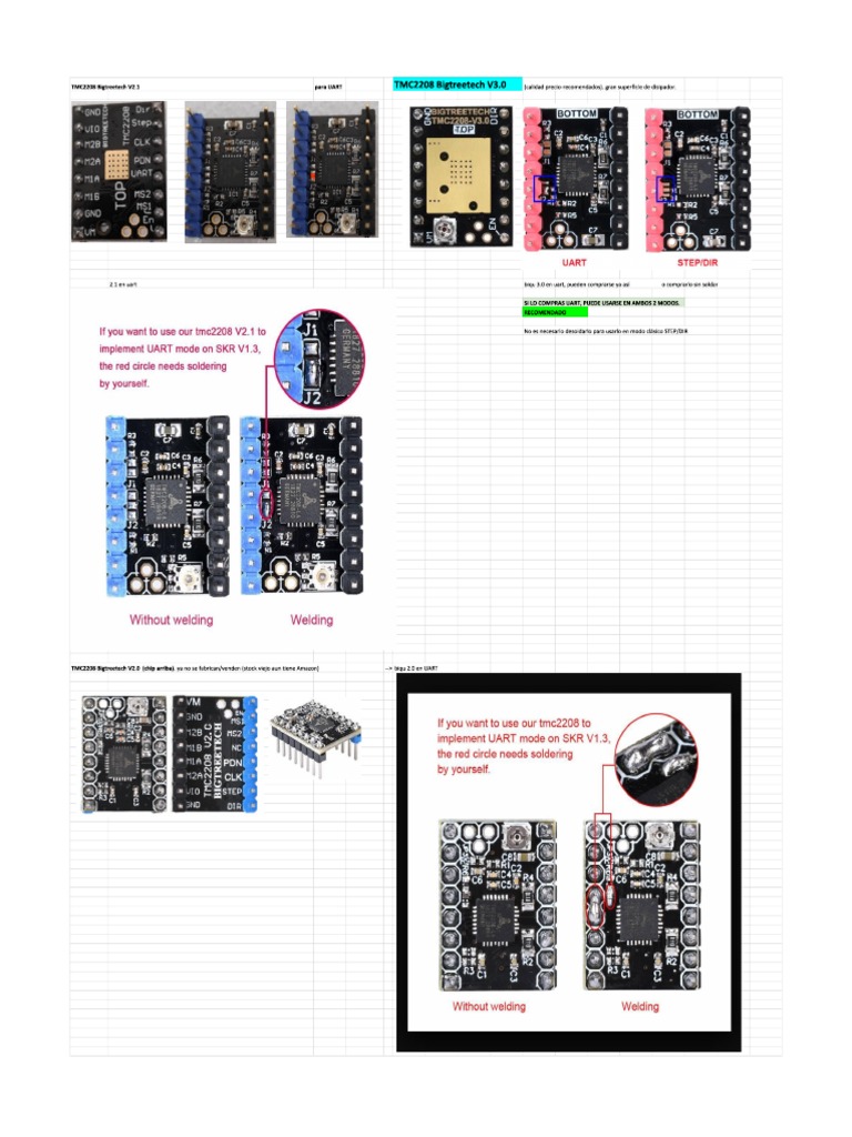 Tmc2208-Tmc2209 Uart Tipos. Soldar (By @lokus77) | PDF