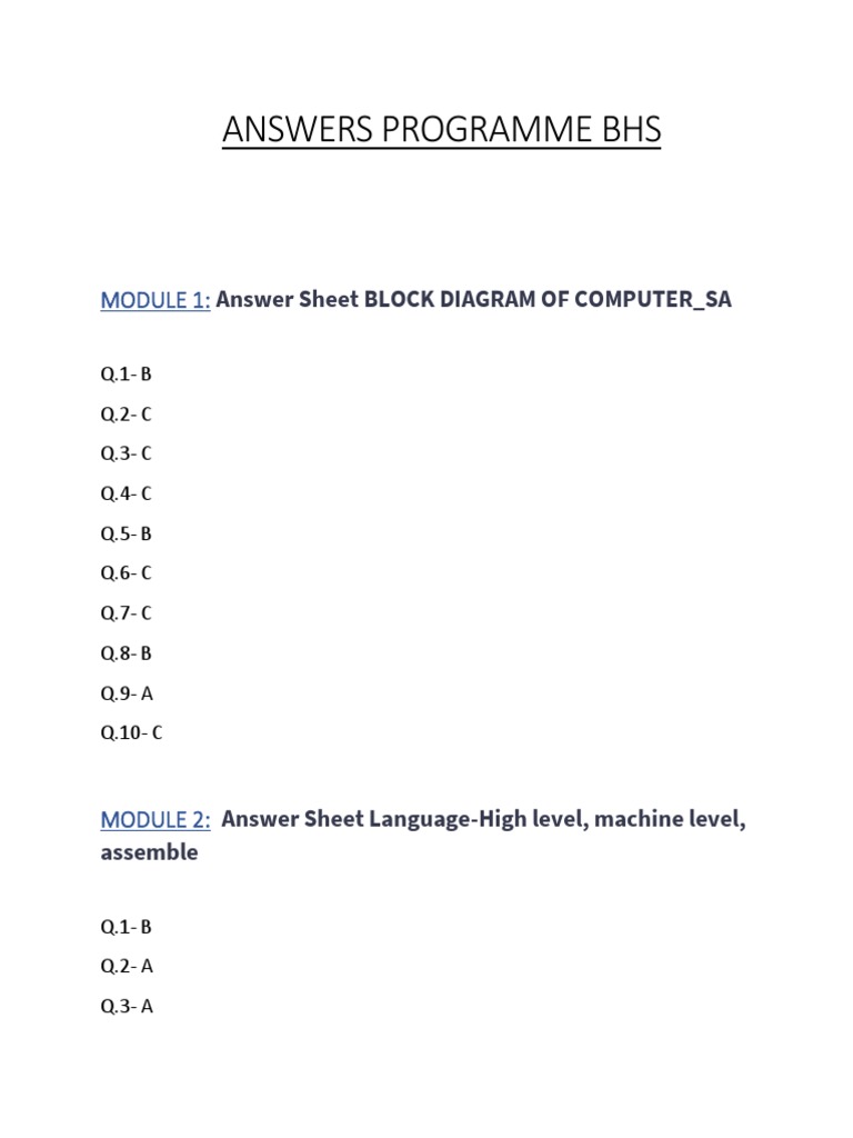 Programming BSH | PDF