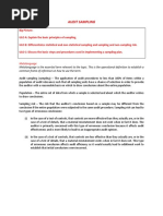 ISA 530: Audit Sampling Standards | PDF | Audit | Sampling (Statistics)