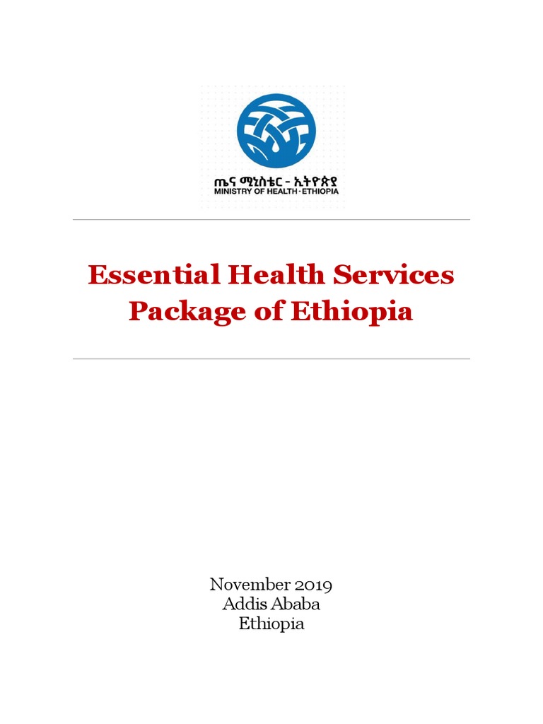 Essential Health Services Package of Ethiopia 2019 | PDF | Maternal ...