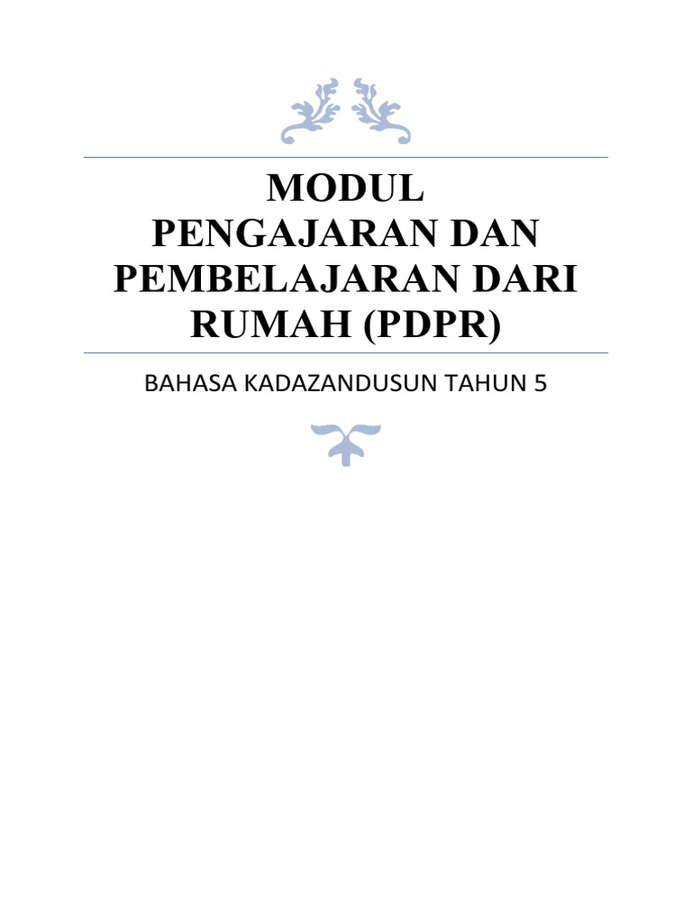 Modul BKD Tahun 5 | PDF