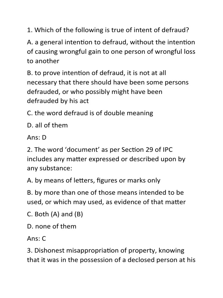 Ipc 2 | PDF | Kidnapping | Insanity Defense