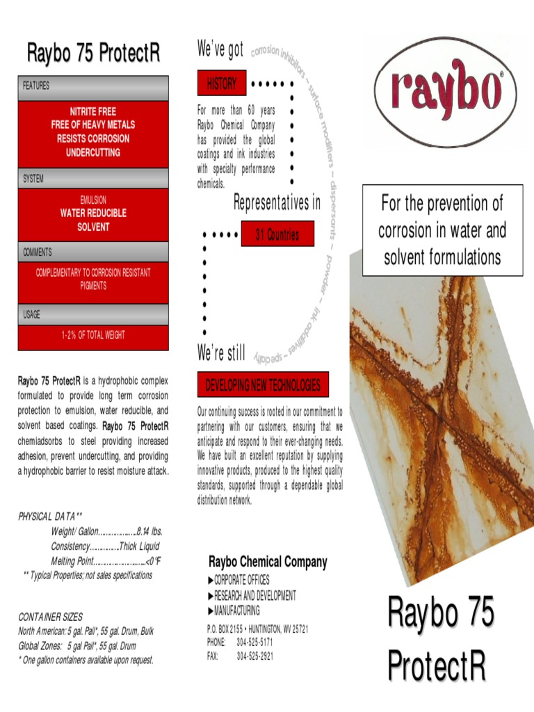 Raybo 75 Tri Fold | PDF | Corrosion | Water