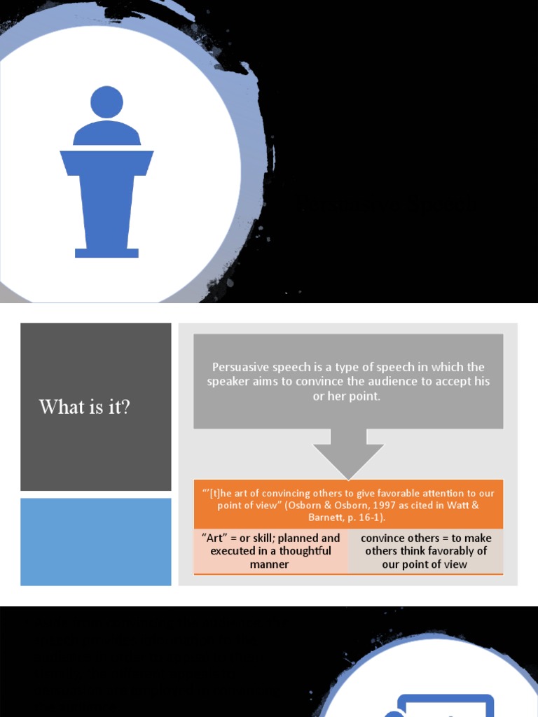 Crafting an Effective Persuasive Speech: An Analysis of Key Components ...