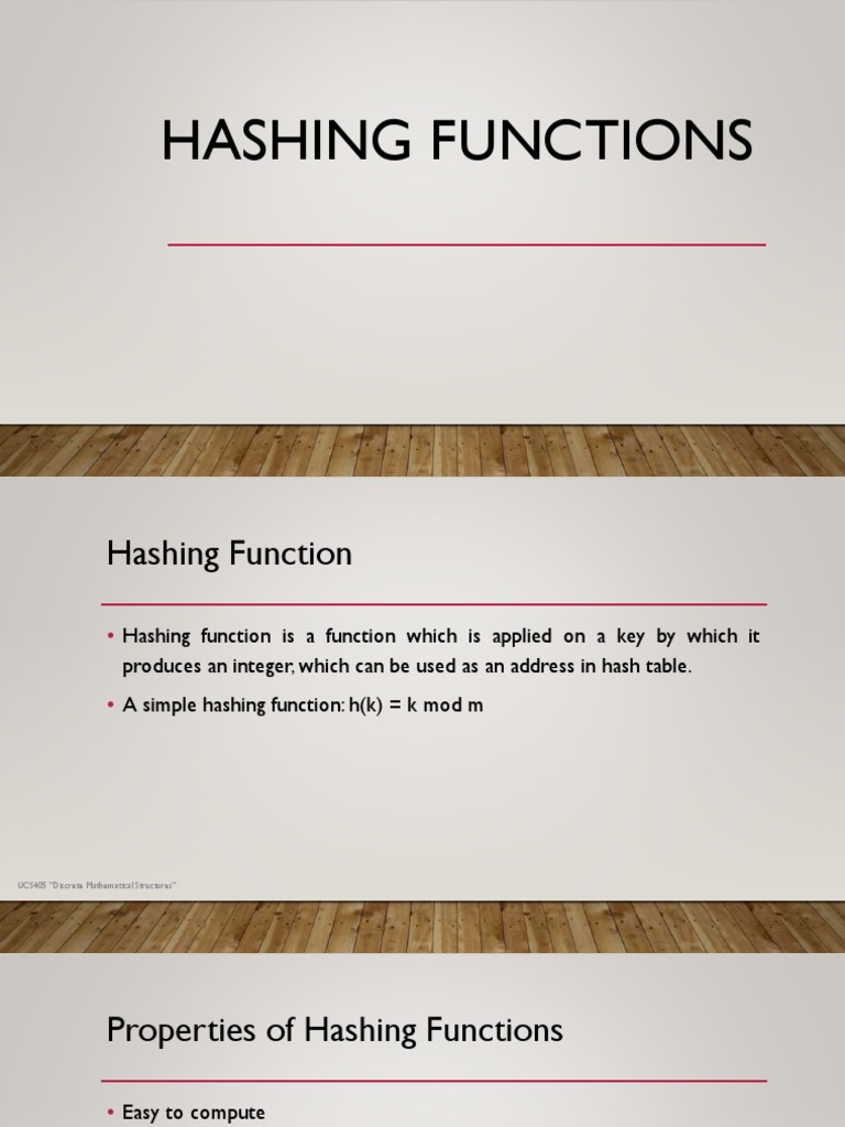 3 - Hashing Functions | PDF | Computer Programming | Discrete Mathematics