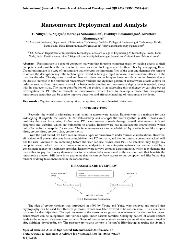 Research Paper 3 | PDF | Ransomware | Malware