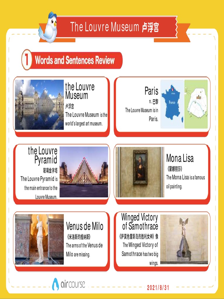 2021.08.31 L1 The Louvre Museum | PDF | Louvre | The Arts