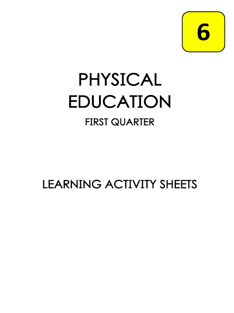 Grade 6 PE LAS | PDF | Physical Education | Recreation