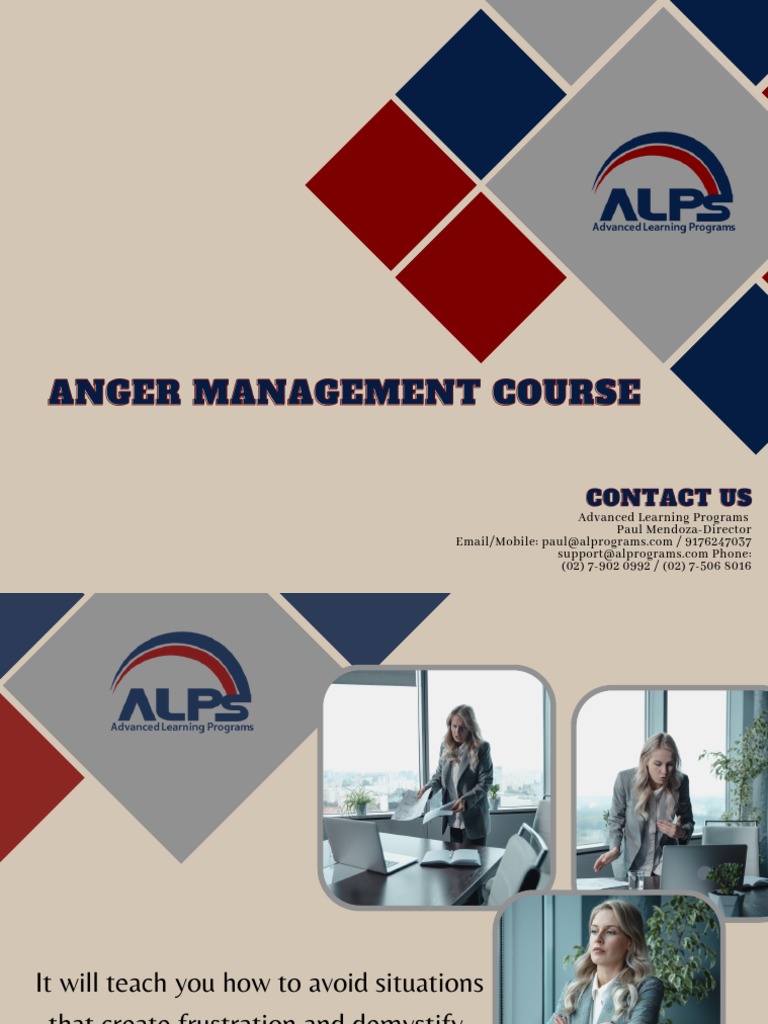 Brochure Anger Management Course | PDF | Anger | Psychology