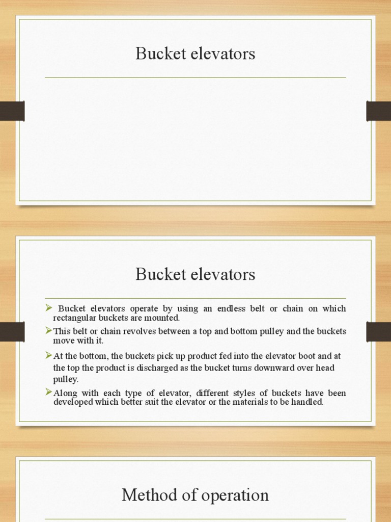 Bucket Elevators: Operation & Types | PDF | Elevator | Belt (Mechanical)