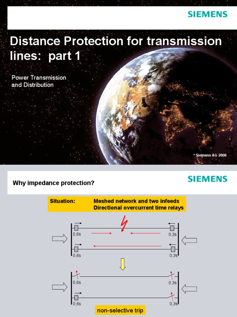 Distance Protection For Transmission Lines: Part 1: Power Transmission ...
