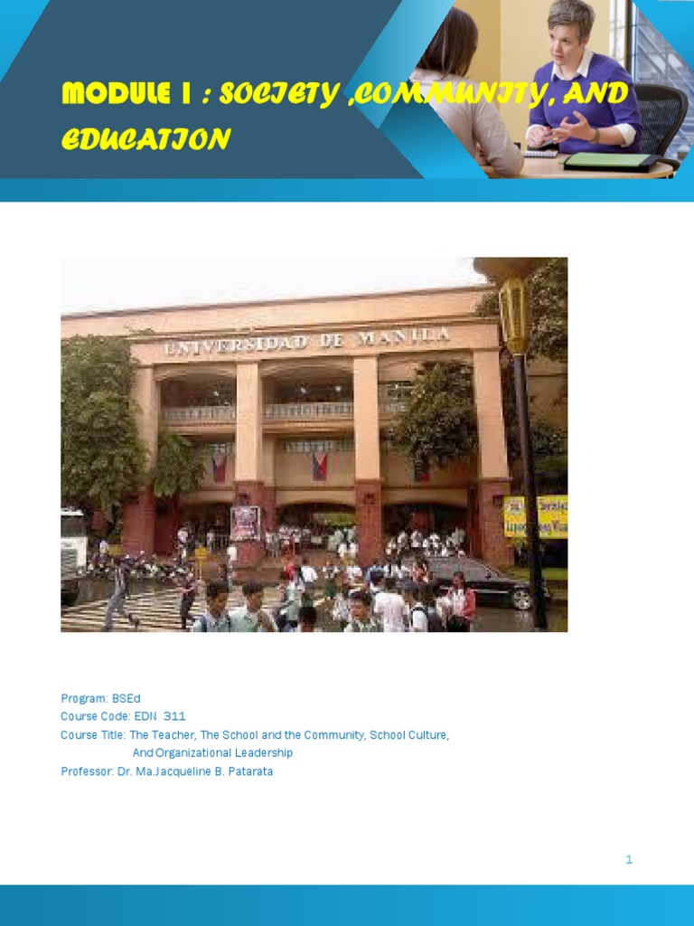 Module 1 - The Teacher | PDF | Leadership | Learning