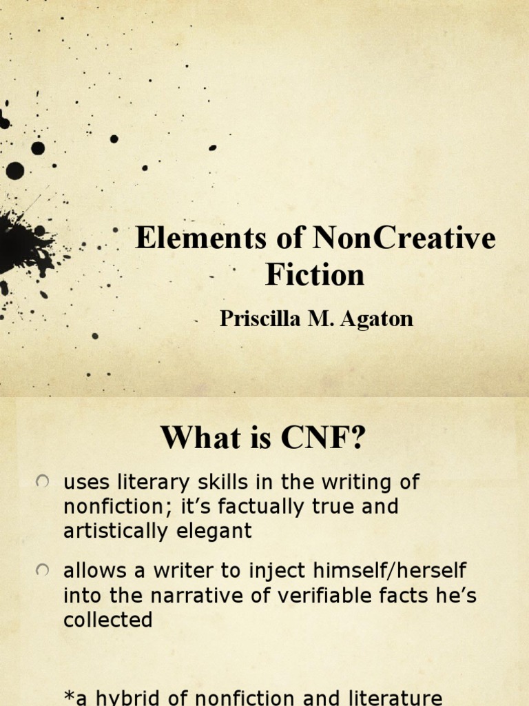 Elements & Techniques of CNF | PDF | Narrative | Essays