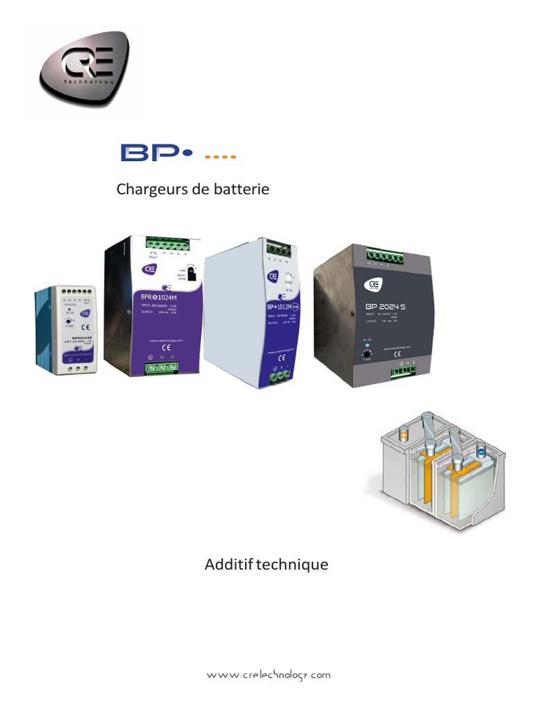 Chargeurs de Batteries Documentation Technique FR E2020 | PDF | Chargeur (électricité) | Fusible ...