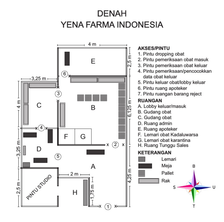 Denah Layout Apotek Yena Farma | PDF