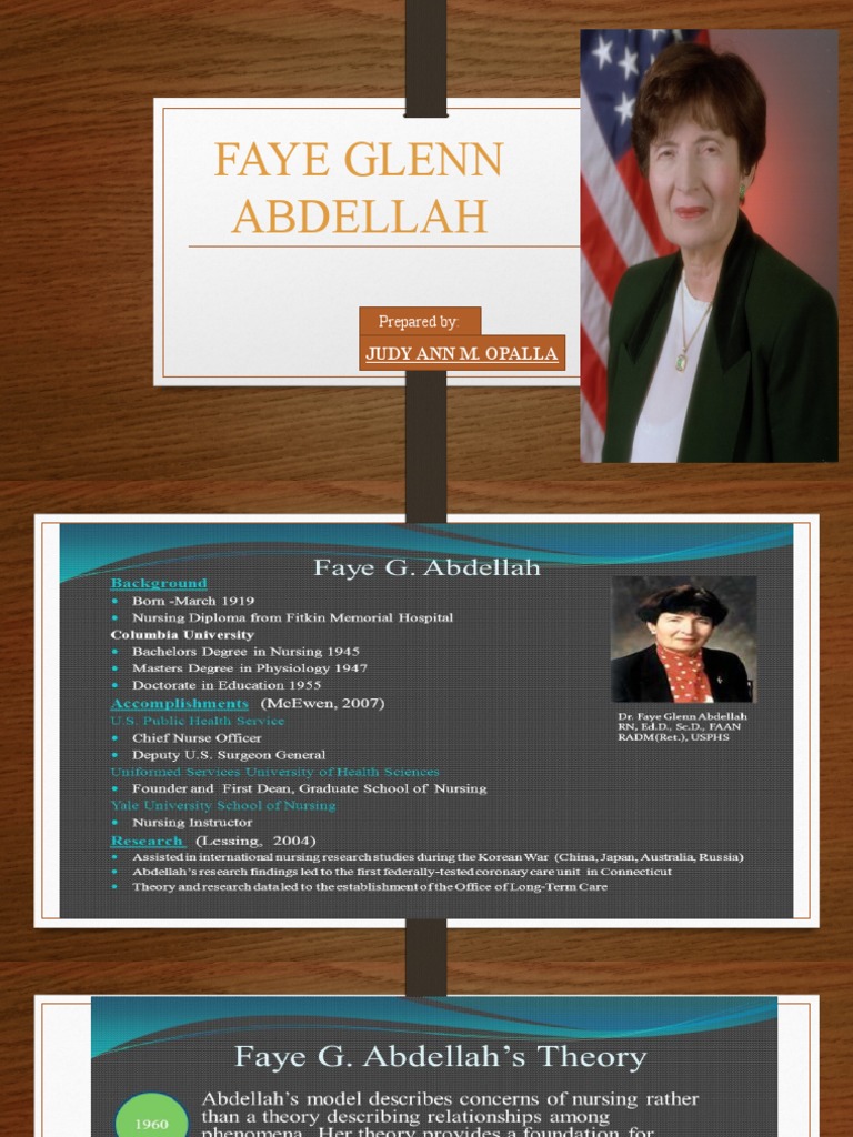 Faye Glenn Abdellah: Judy Ann M. Opalla | PDF