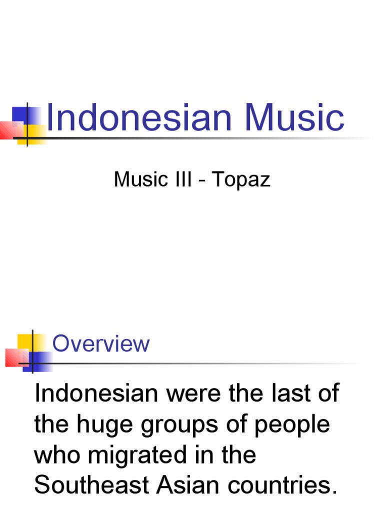 Indonesian Music 1 | PDF | Indonesia | Musicology