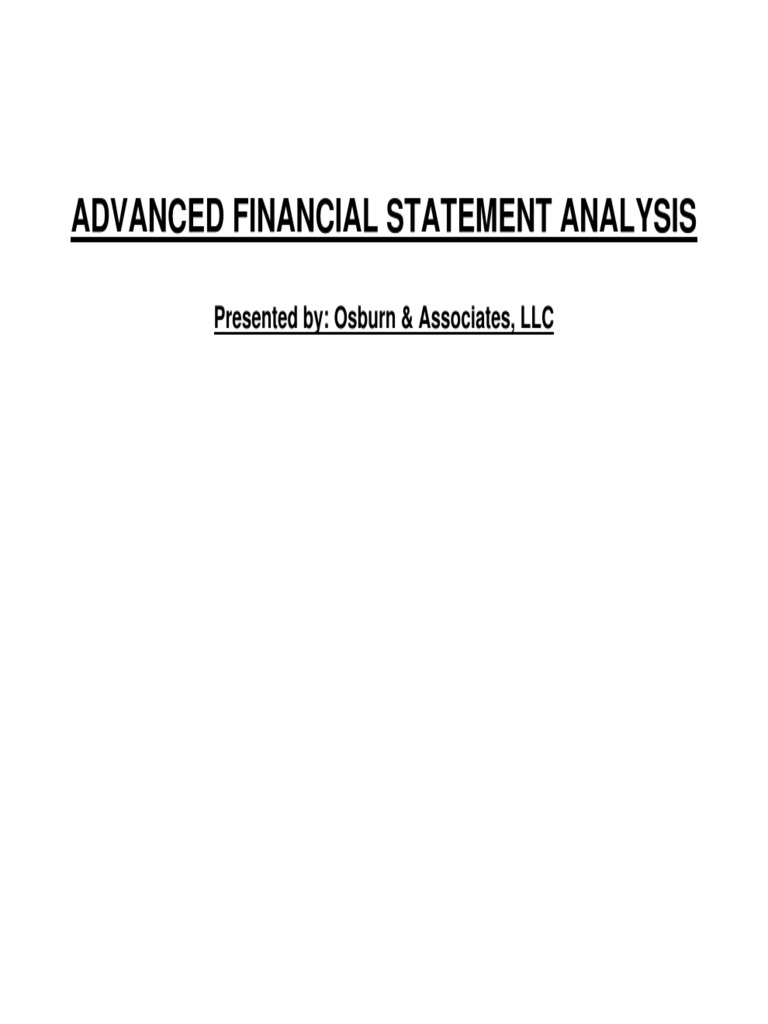 Financial Analysis for Professionals | PDF | Revenue | Debt