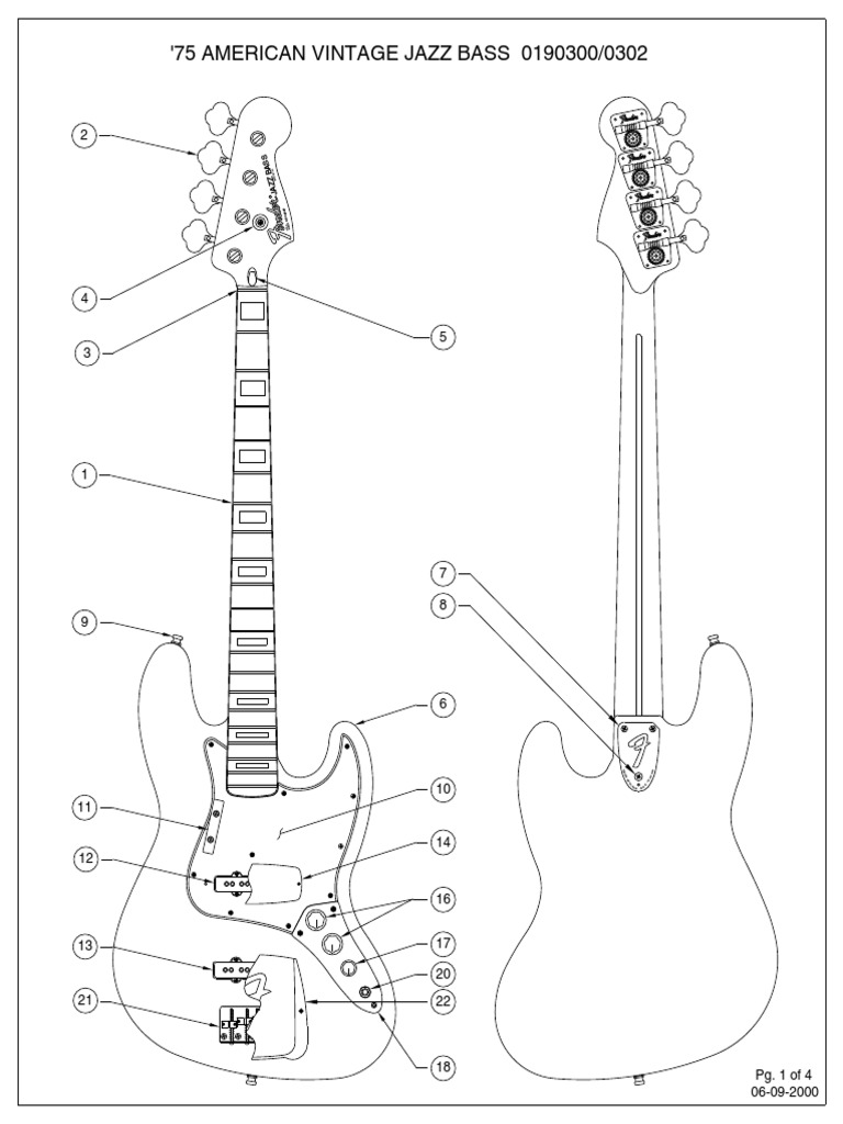 75 American Vintage Jazz Bass | PDF | Musical Instruments | Guitar ...
