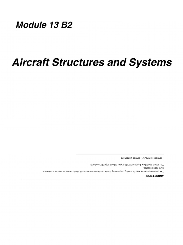Module 13 - AIRCRAFT AERODYNAMICS, STRUCTURES AND SYSTEM | PDF