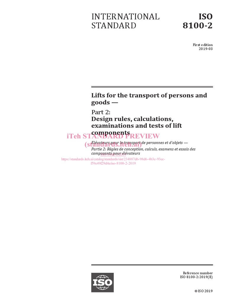 Iso 8100 2 2019 | PDF | International Organization For Standardization ...