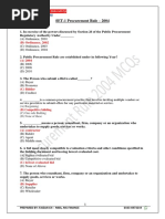 Procurement Exam MCQs | PDF | Negotiation | Procurement