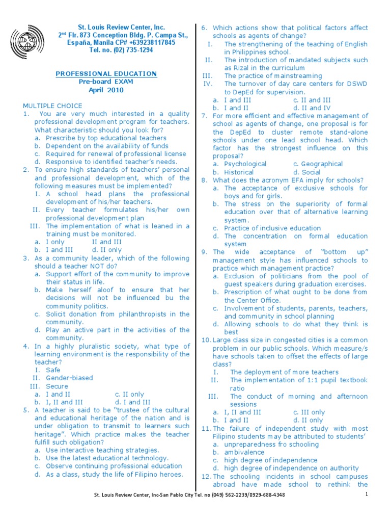 Prof Ed2 | PDF | Id | Teachers