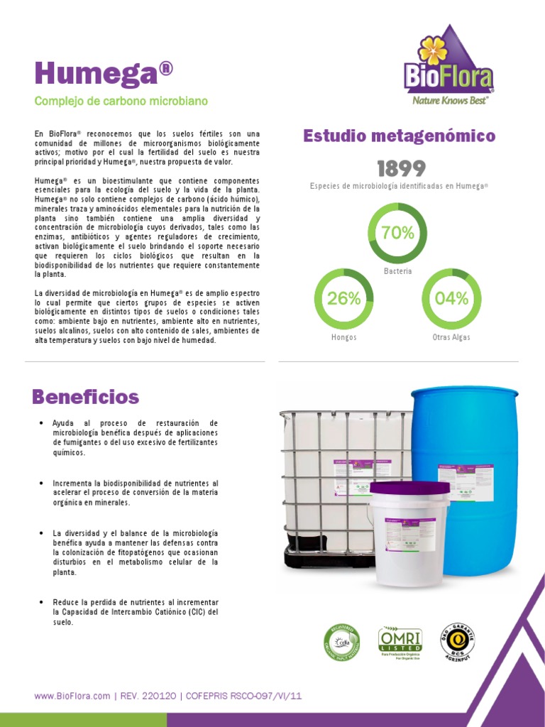 Humega®: Un bioestimulante del suelo que contiene una amplia diversidad ...