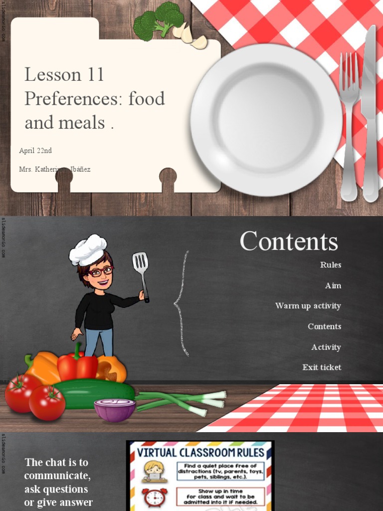 Preferences - Meals and Food | PDF | Meal | Lunch