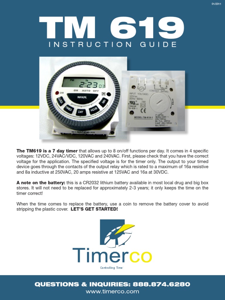 Instruction Guide: QUESTIONS & INQUIRIES: 888.874.6280 | PDF | Relay ...