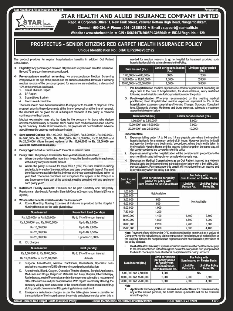 Providing Healthcare Coverage for Senior Citizens: An Analysis of Star ...