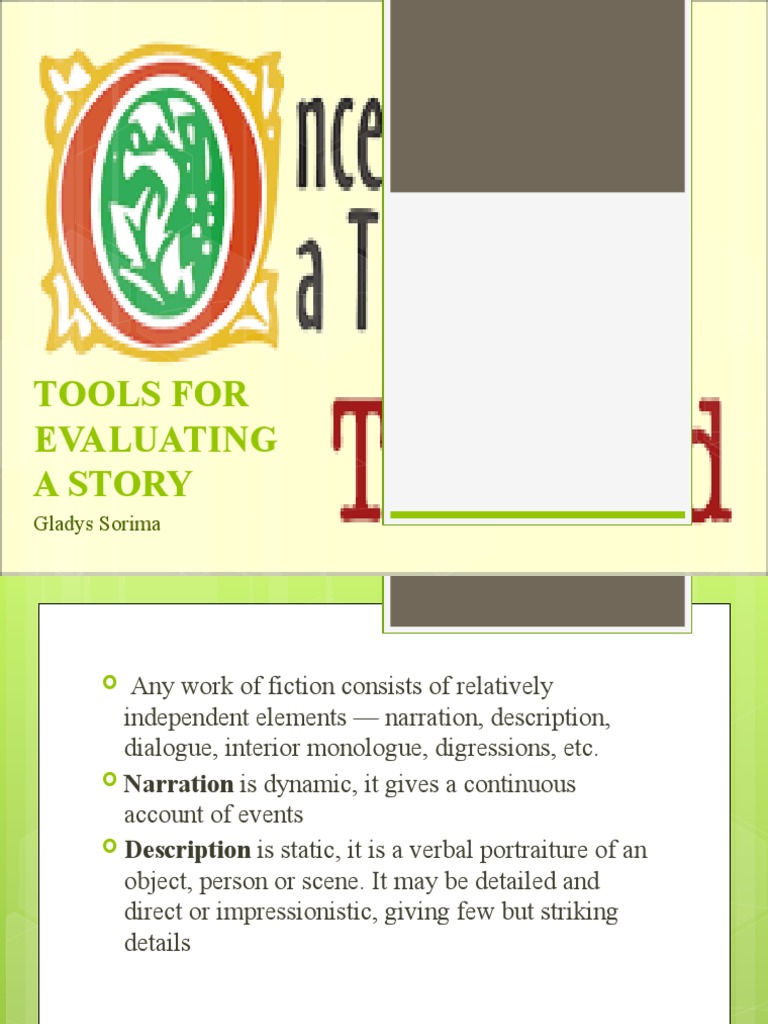 Tools for Evaluating a Story: A Guide to Analyzing Literary Elements ...