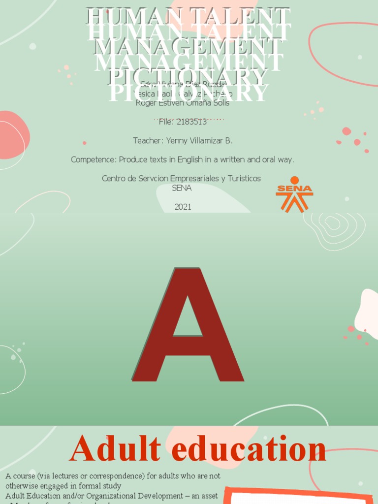 Human Talent Management Pictionary | PDF | Competence (Human Resources ...