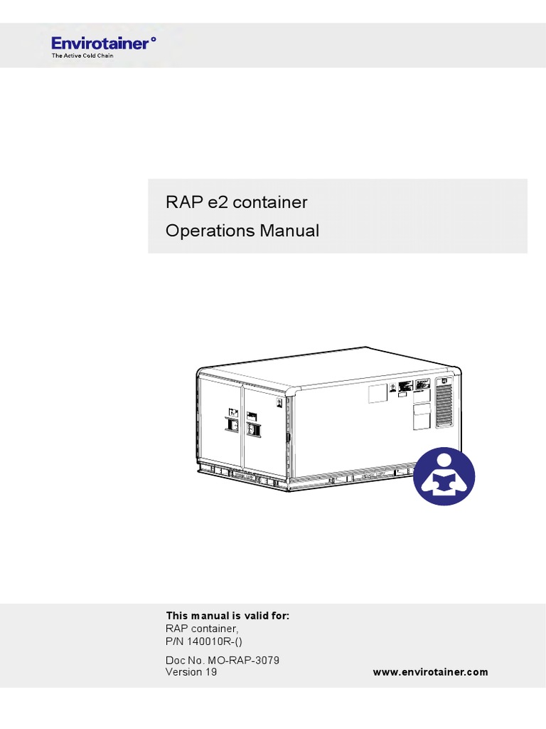 Envirotainer Rap E2 Operations Manual | PDF | Ac Power Plugs And ...