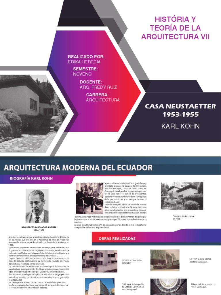 Karl Kong Casa Neustatter | PDF | Hormigón | Ecuador