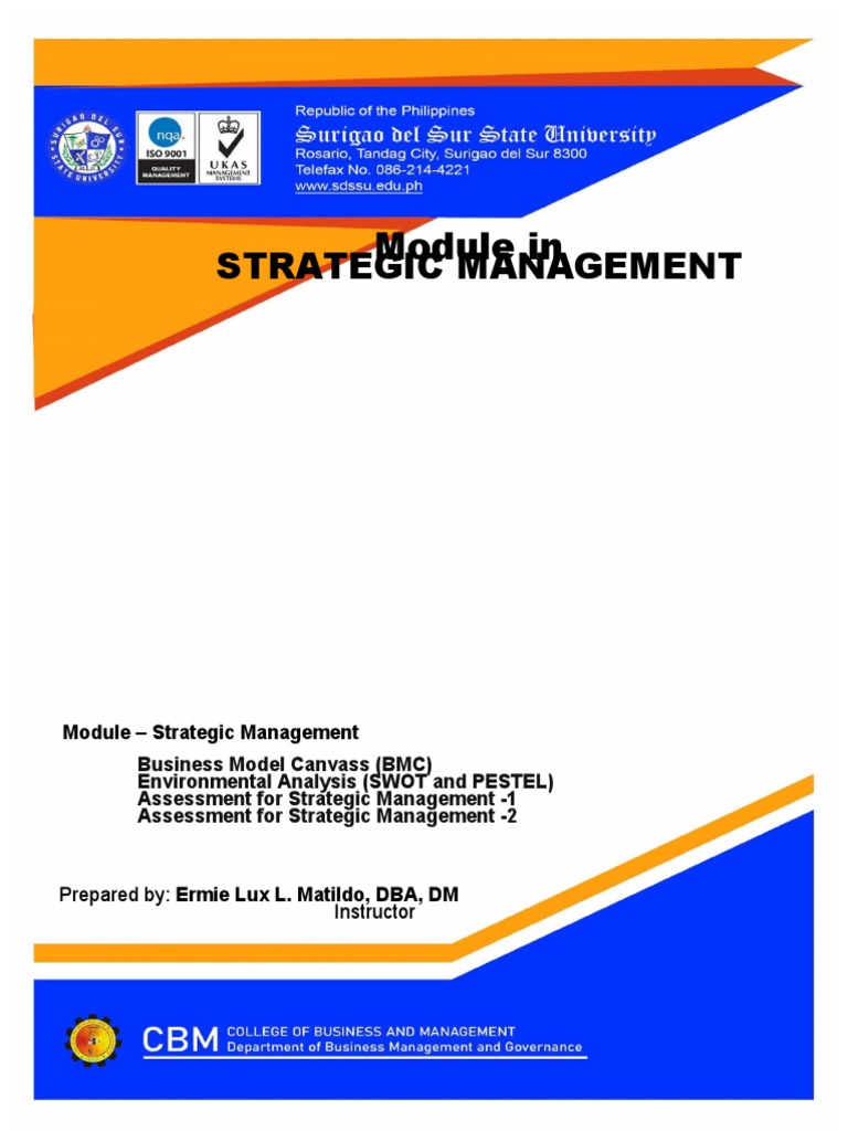 Strategic Management Module | PDF | Strategic Management | Competitive ...