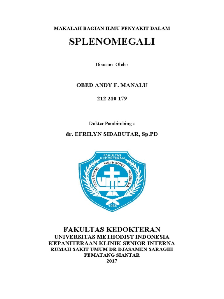 Definisi dan Anatomi Splenomegali | PDF
