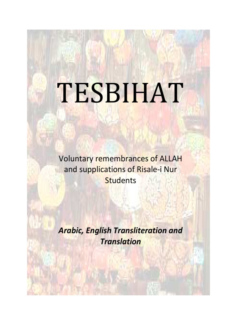 TESBIHAT - Booklet | PDF | Allah | Prophets And Messengers In Islam