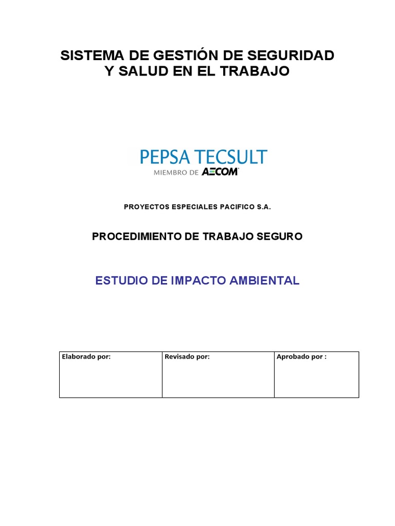 Procedimiento de EIA | PDF | Evaluación de impacto ambiental | Science