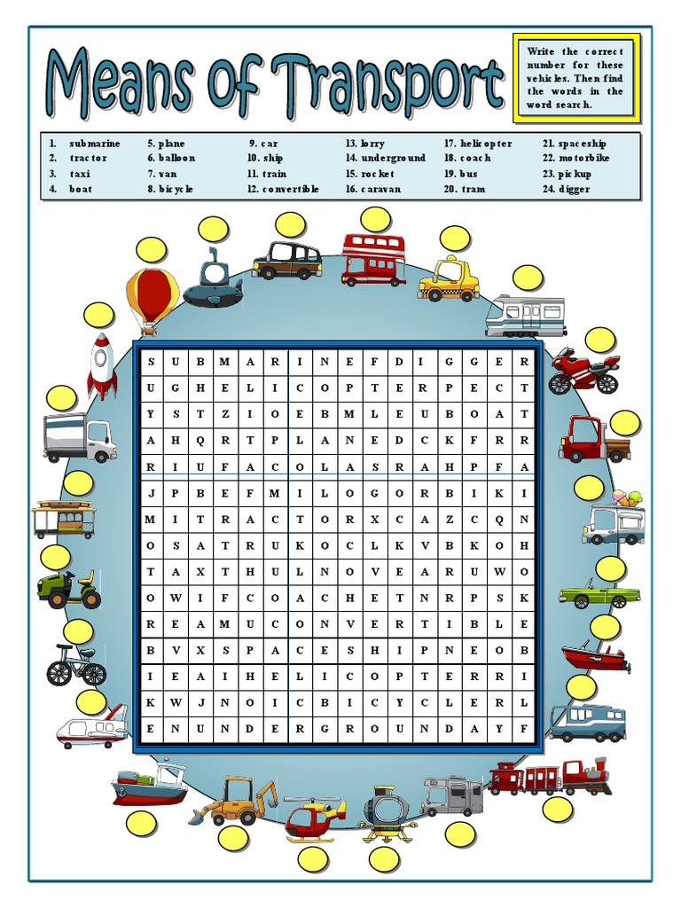 Guía Septimo Medios de Transporte | PDF
