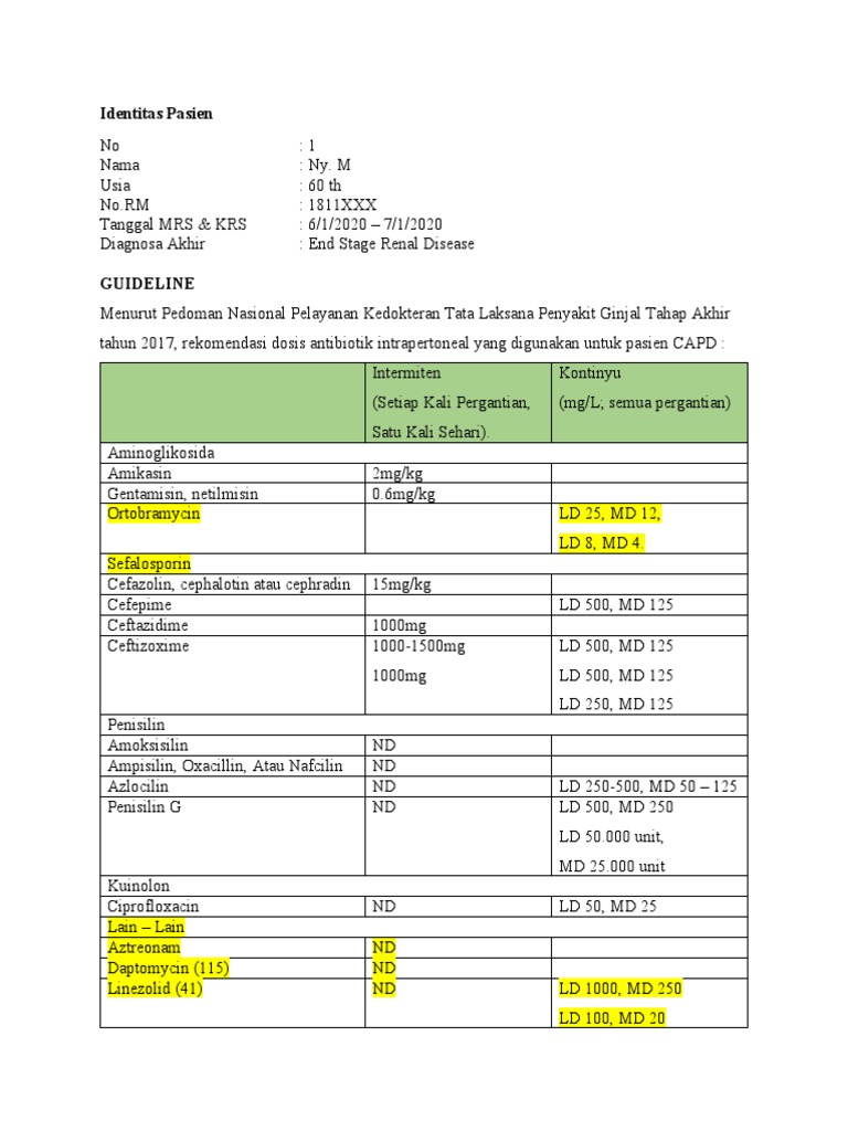 Tabel Induk Evaluasi Kualitatif Gyssens | PDF