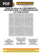 Sopa de Letras de Los Ecosistemas | PDF