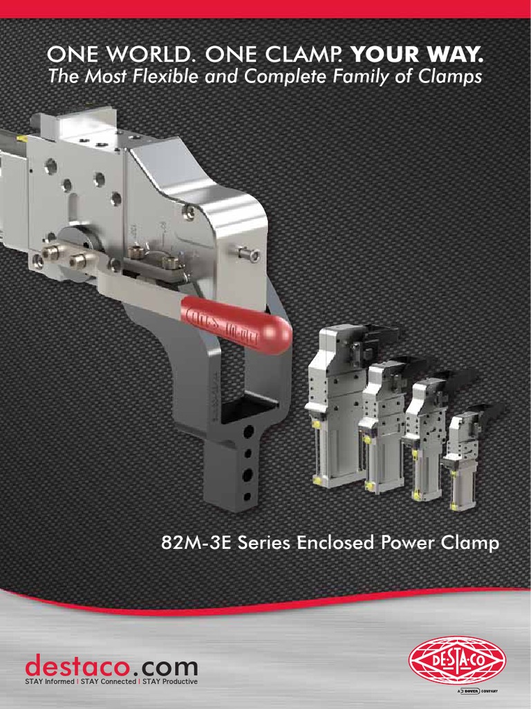 De-STA-CO 82M-3E Power Clamps Catalog | PDF | Manufactured Goods | Mechanical Engineering