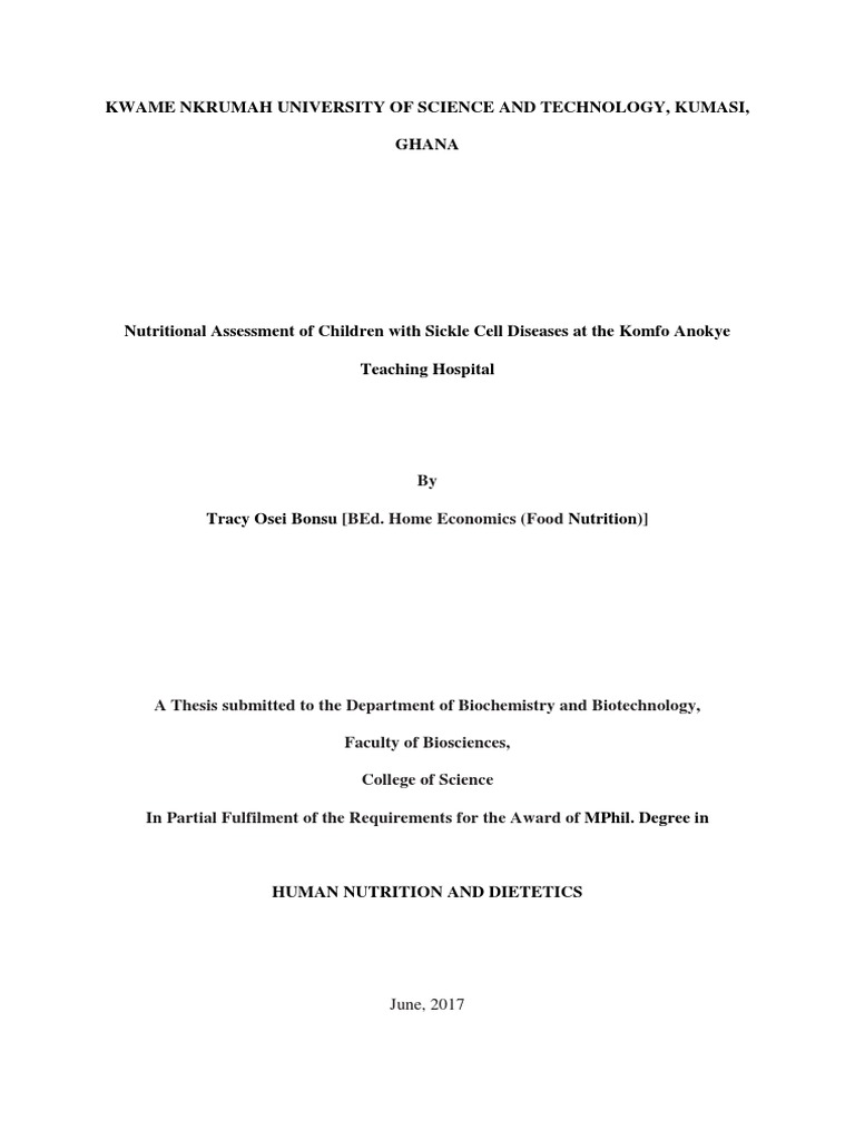 Thesis - Tracy O. Bonsu | PDF | Antioxidant | Reactive Oxygen Species