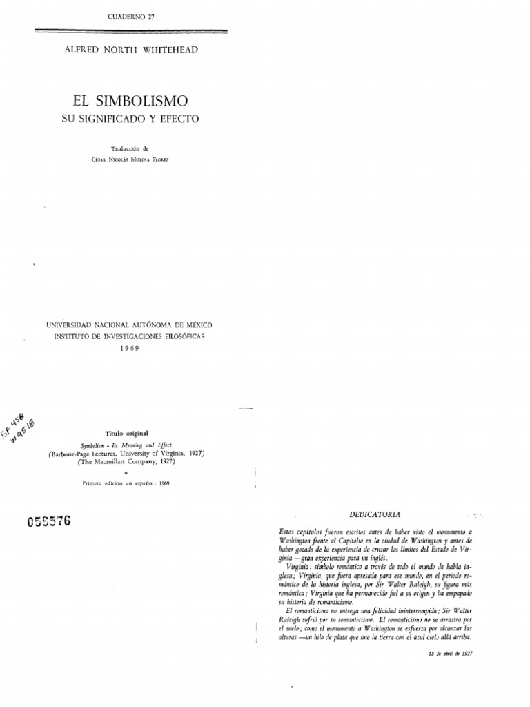 El Simbolismo Su Significado y Efecto | PDF | Percepción | Los símbolos