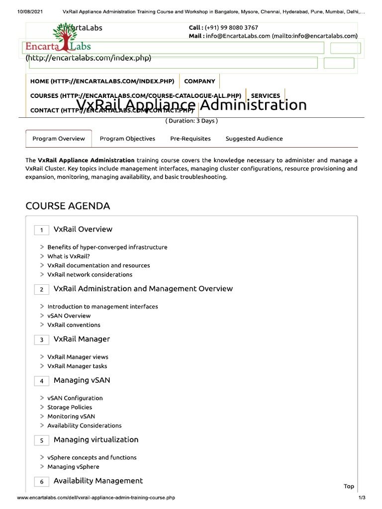 VxRail Appliance Administration | PDF