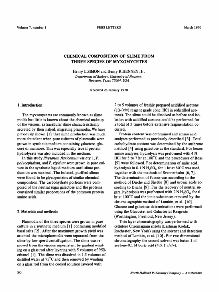 Science of Slime | PDF | Mucus | Amino Acid